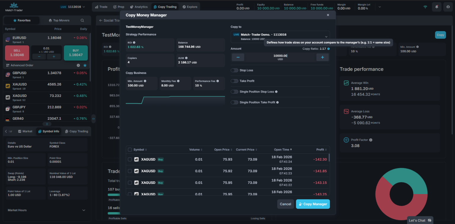 Match-Trade March release adds payout certificate sharing, FX-Prop ...